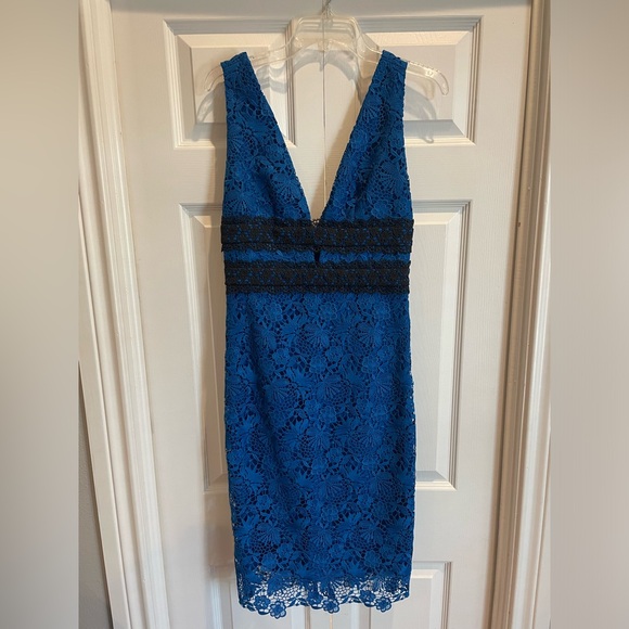 Diane Von Furstenberg | Dresses | Diane Von Furstenberg Blue And Black ...